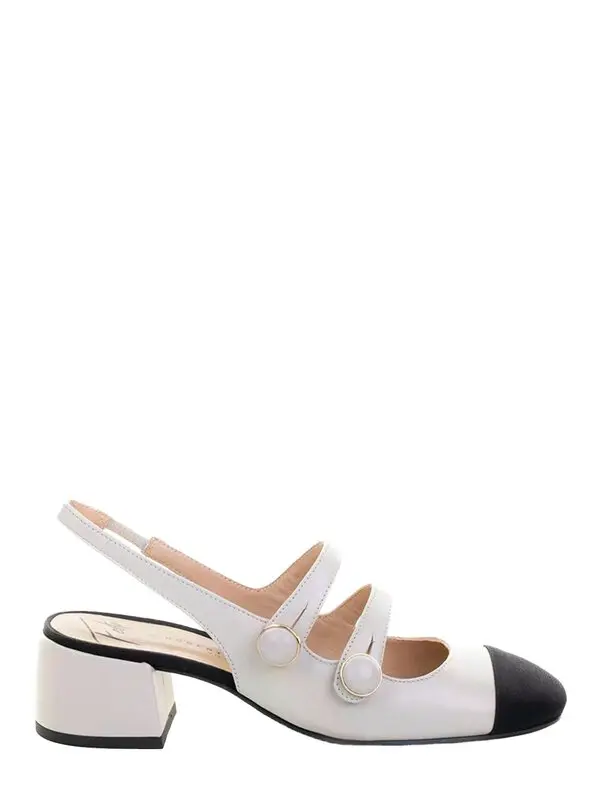 Roberto Festa Lagoa Double-strap Pumps - White