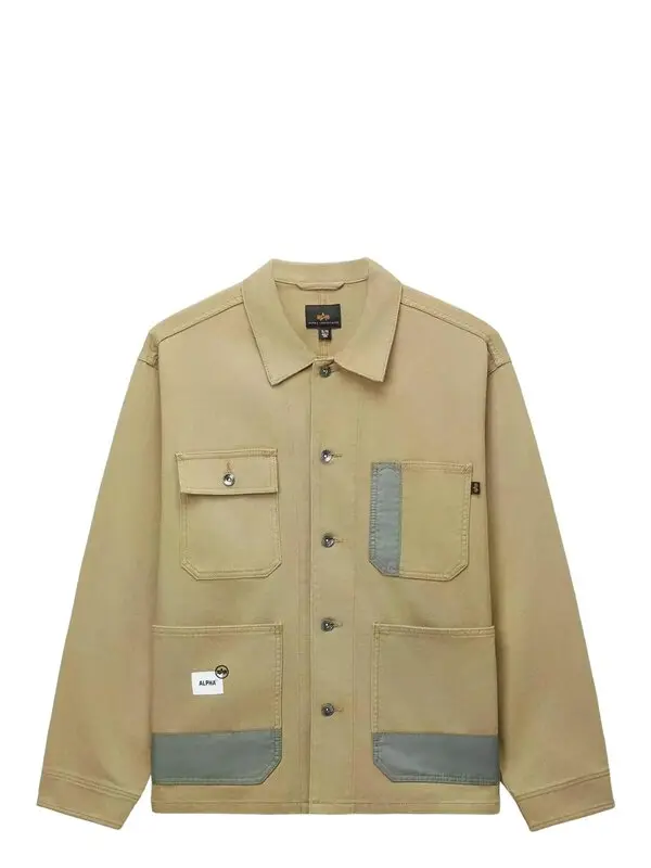 Alpha Industries Patch-pocket Cotton Jacket - Neutrals