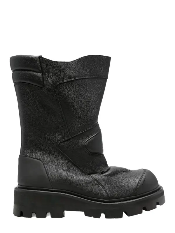 GMBH Aeon Embossed Leather High-shaft Boots - Black