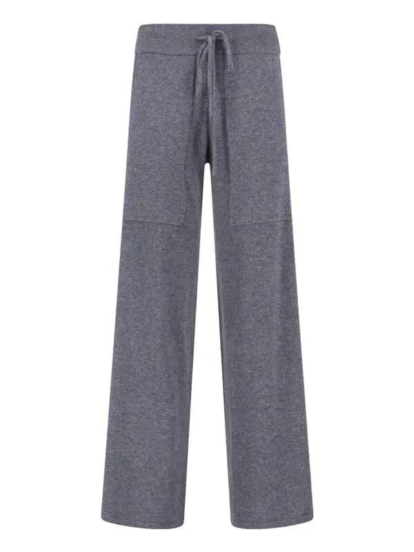 LISA YANG Wide Leg Cashmere Trousers - Grey