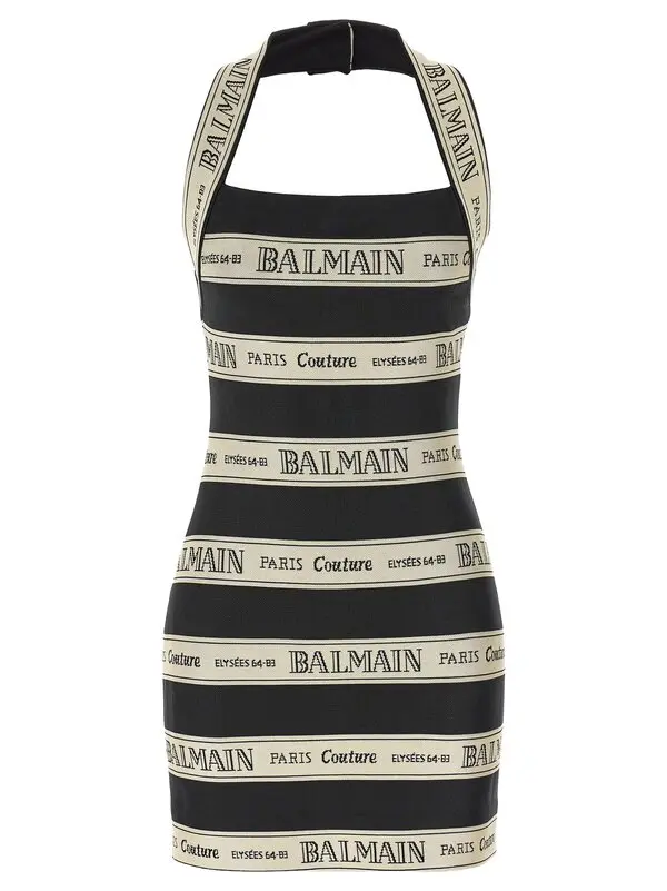 Balmain Jacquard Mini Dress - Multicolor