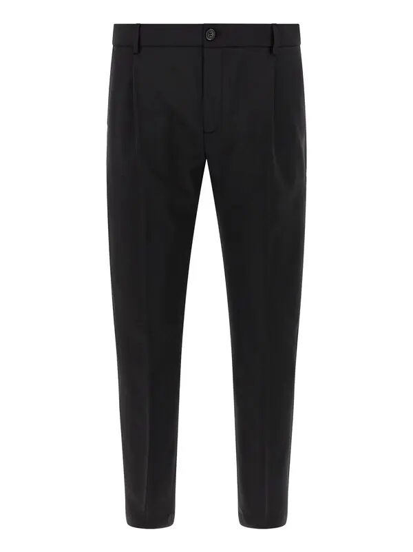 DEPARTMENT 5 Prince Wool Blend Cropped Pants - Black