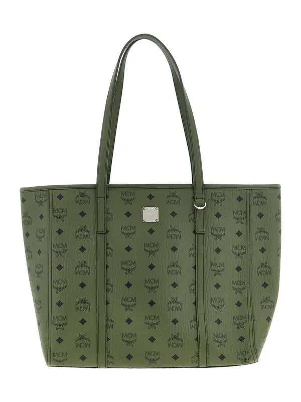 Mcm Medium 'toni' Shopper - Green