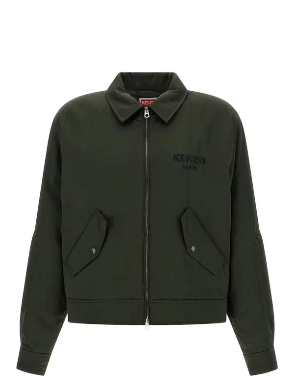 Kenzo Boke Flower Satin Blouson - Green