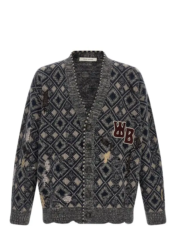 WALES BONNER Sibling Merino Wool Cardigan - Multicolor