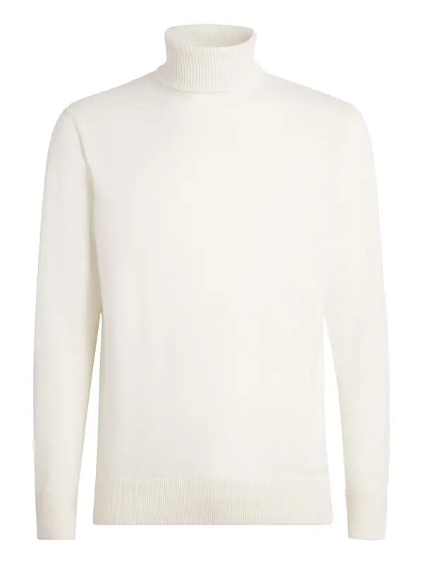 Eleventy Cashmere High-neck Sweater - White