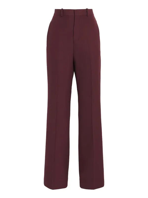 Bite Studios Wool Credo Straight Trousers - Burgundy
