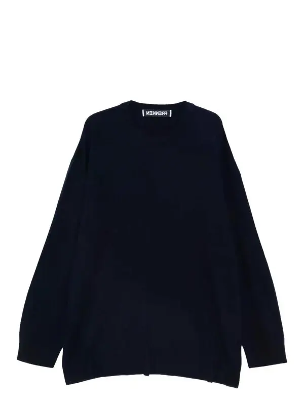 FRENKEN Round-neck Cashmere Jumper - Blue