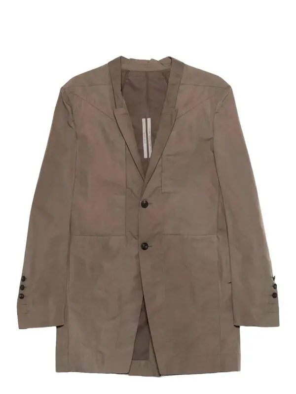 Rick Owens Button Panelled Coat - Brown