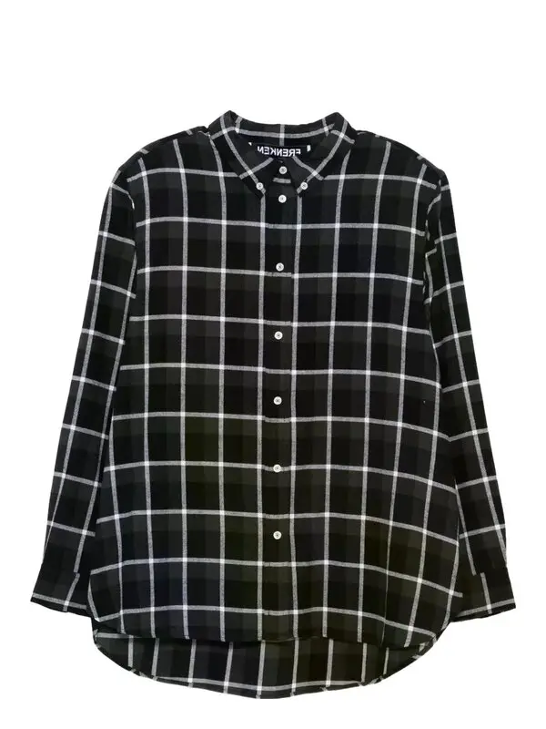 FRENKEN Check Pattern Shirt - Black