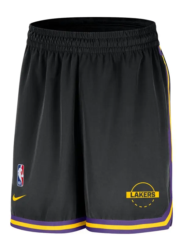 Nike Los Angeles Lakers Dna Dri-fit Nba 6" Uv Woven Shorts - Black