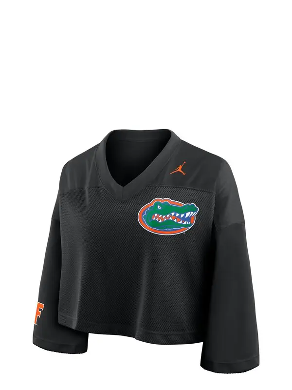 JORDAN Florida Jersey Dri-fit College Cropped Top - Black