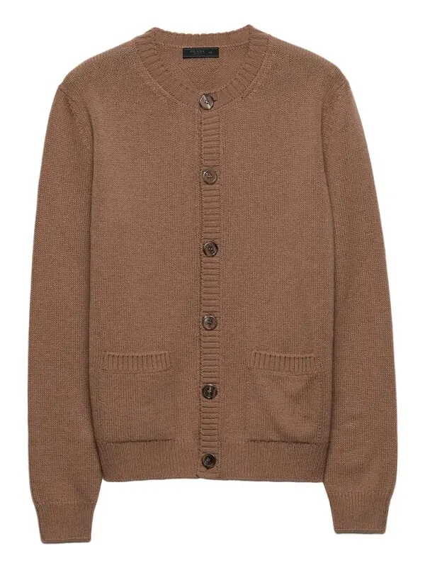 Prada Cashmere Cardigan - Camel Brown