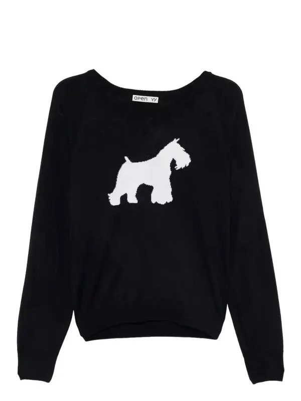 OPEN YY Graphic-printed Top - Blue