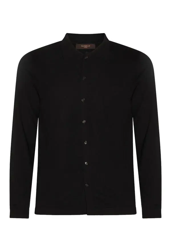 ZANONE Black Wool Knitwear - Multicolor