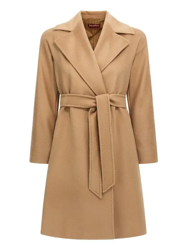 MAX MARA STUDIO Dravenna Virgin Wool Coat - Beige