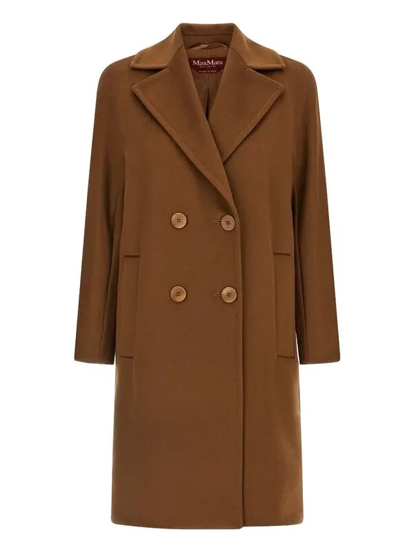 MAX MARA STUDIO Agenda Virgin Wool Coat - Brown