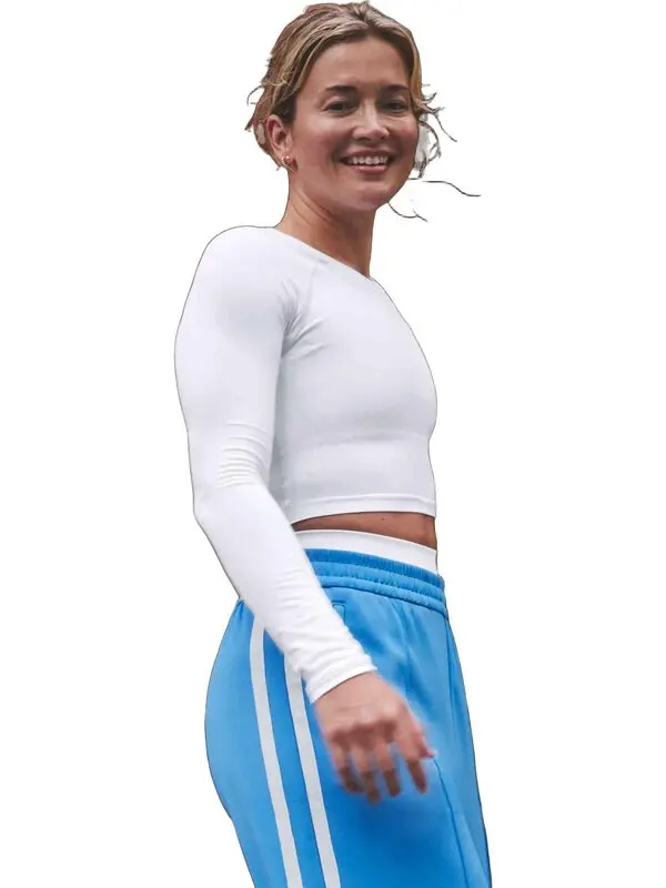 Athleta Momentum Flex Crop Top - Bright White