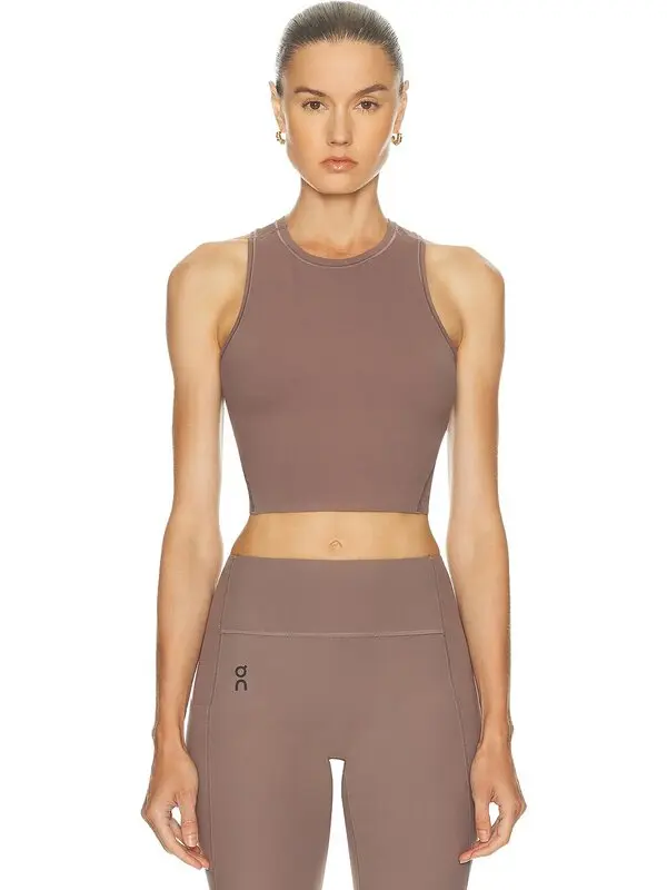 On Studio Crop Top - Ash