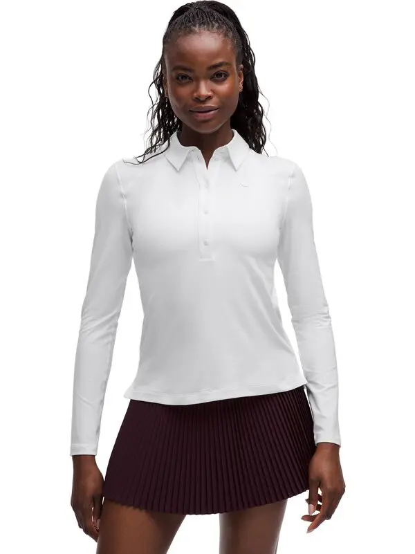 Lululemon Quick-dry Long-sleeve Polo Shirt - White