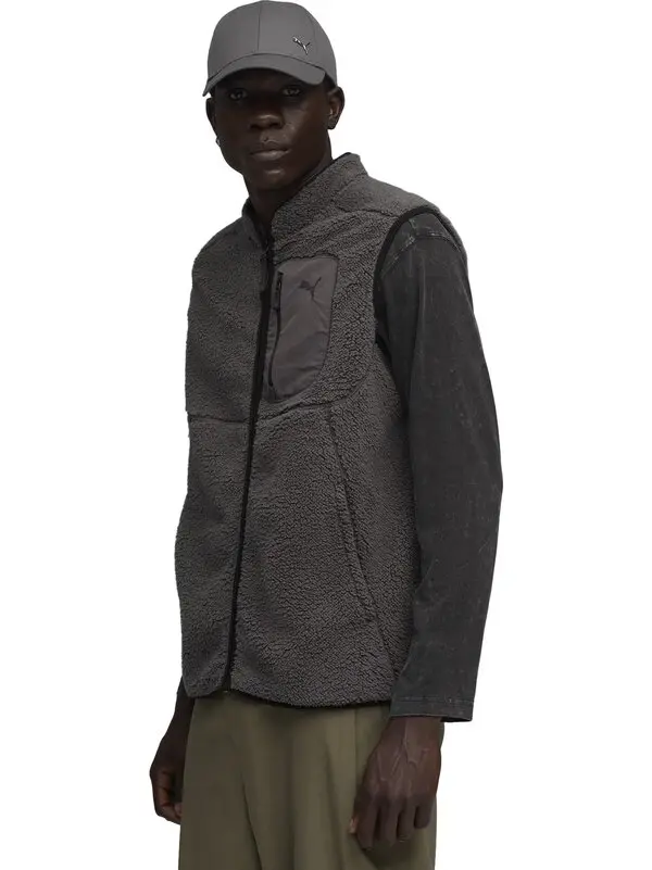 PUMA Tech Winterized Fleece Vest - Gray