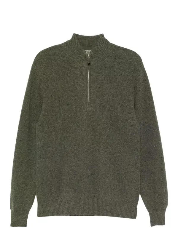 N.peal Ribbed Sweater - Green