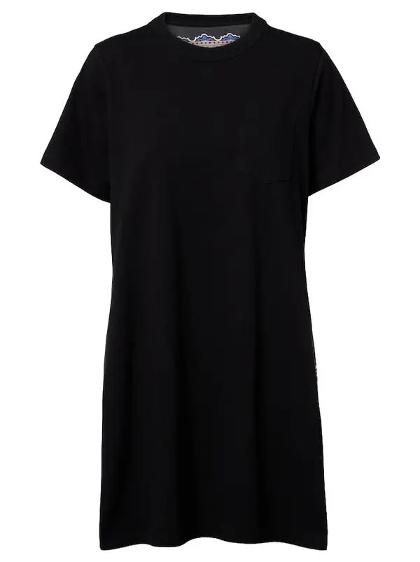 Sacai Paisley Paneled Mini Dress - Black