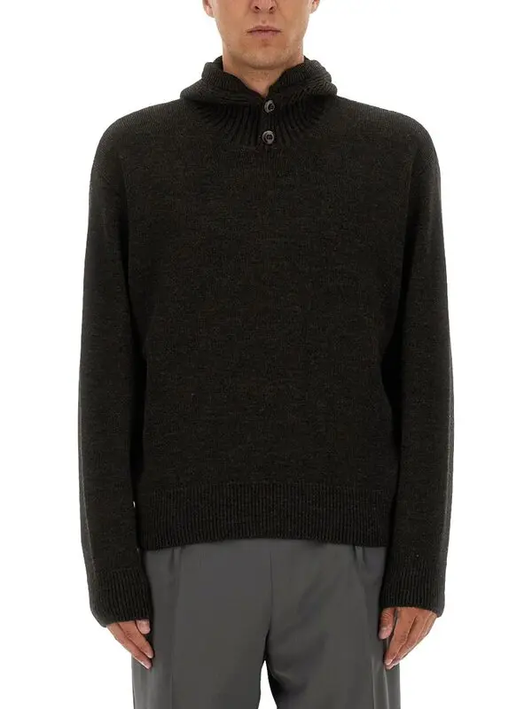LEMAIRE Hooded Sweater - Brown