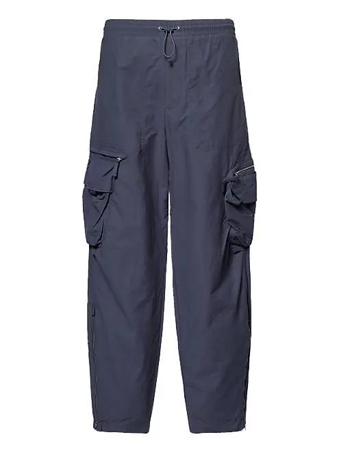 Oakley Regular-fit Cotton Blend Cargo Trousers - Graphite