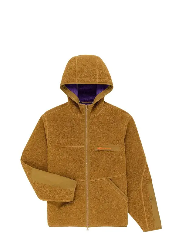 Aimé Leon Dore X New Balance Full Zip Fleece Hoodie - Brown