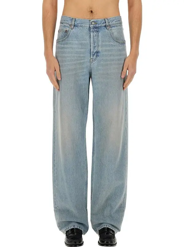 Saint Laurent Baggy Denim Jeans - Navy