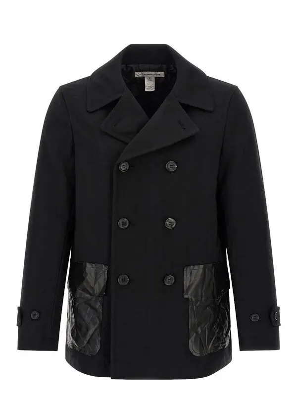 Comme Des Garçons Double-breasted Caban - Black
