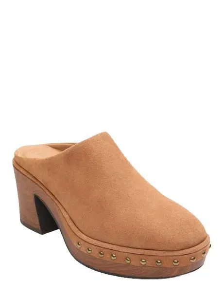 Sanctuary Platform Clogs With Studded Detail - Acorn