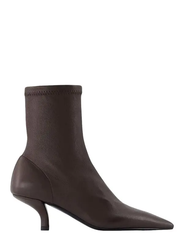 TOTÊME Sock Ankle Boots - Brown