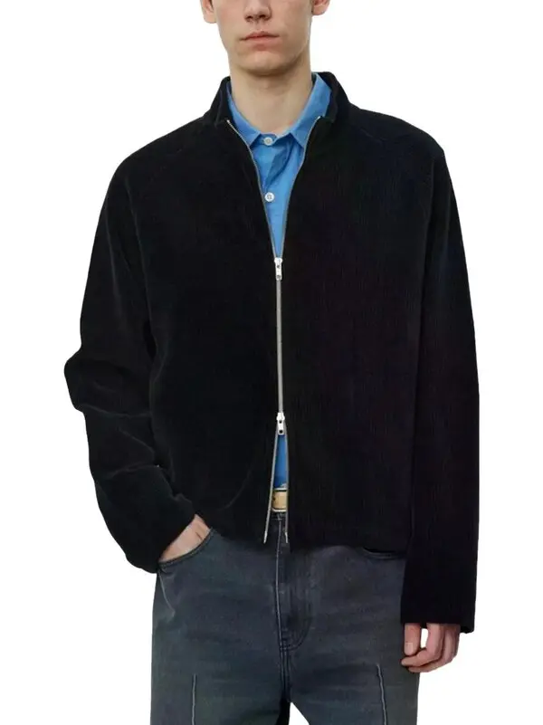 MFPEN Corduroy Zip-up Cardigan - Black