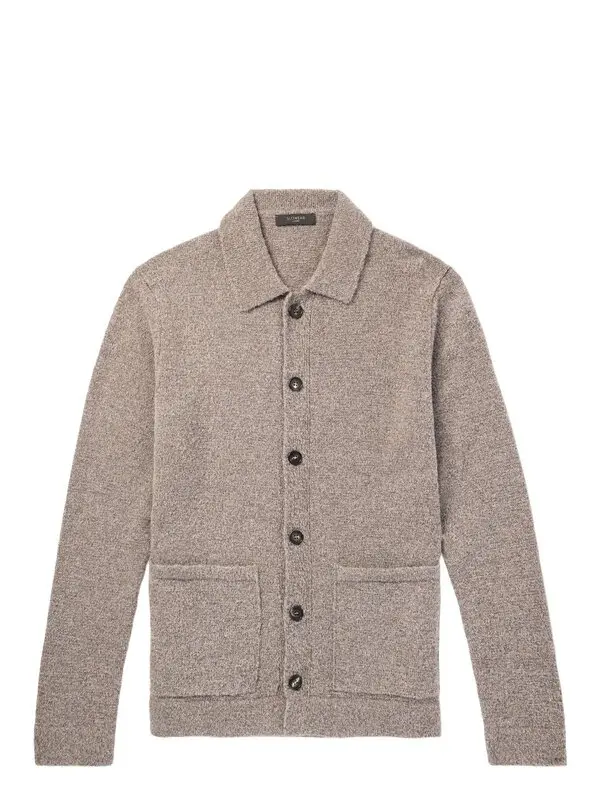 Incotex Wool-blend Cardigan - Brown