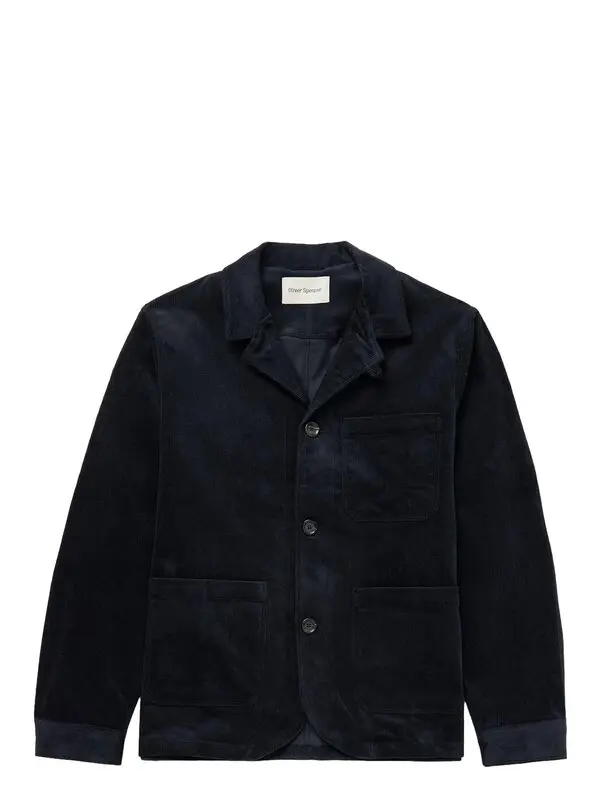 Oliver Spencer Bradwell Corduroy Jacket - Blue