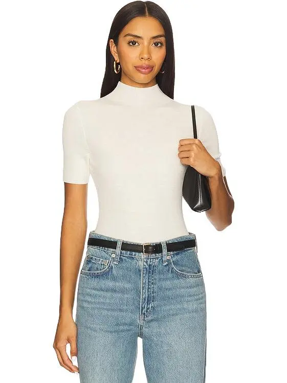 Theory Leenda Solid Regal Top - New Ivory
