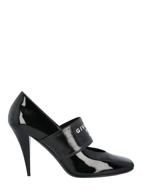 Givenchy Logo-plaque Patent Leather Pumps - Black