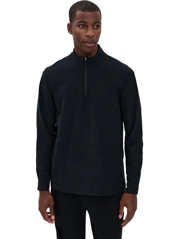 Beyond Yoga Spacedye Terrain Quarter Zip Pullover - Darkest Night