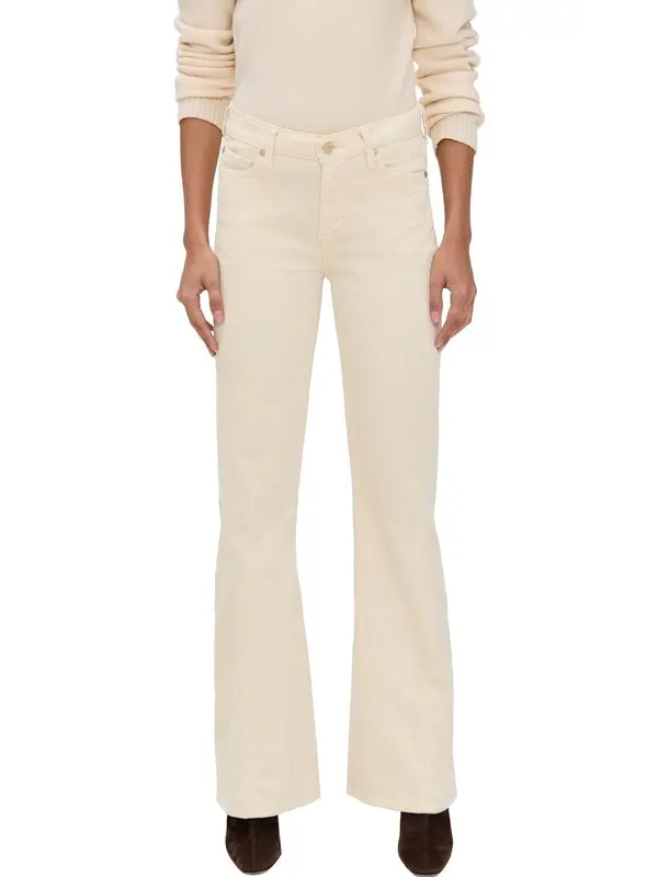 7 For All Mankind Twisted Dojo Tailorless Corduroy Pants - Corduroy Eggshell
