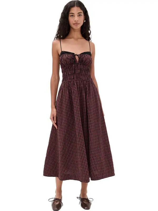 NIA Thomas Midi Dress - Rust