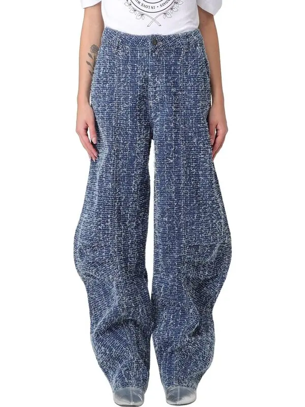 Remain Birger Christensen Wide-leg Jeans - Gnawed Blue