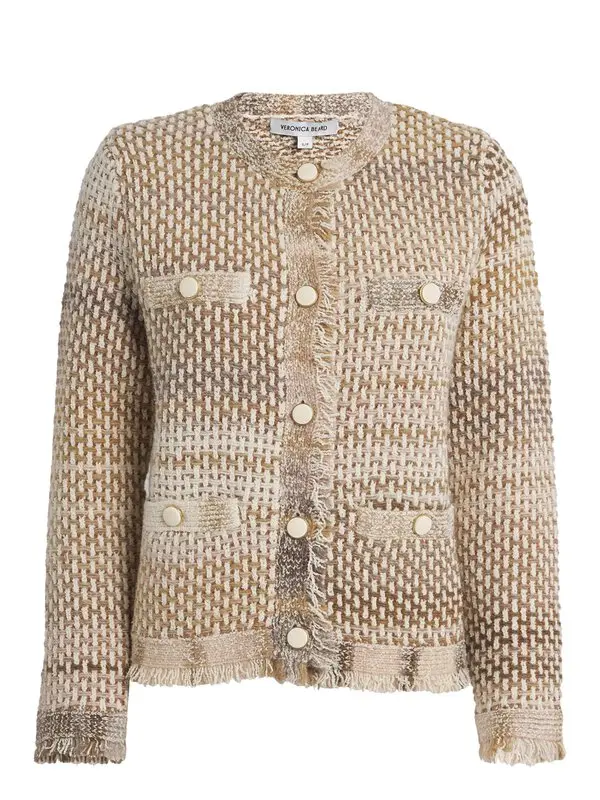 Veronica Beard Knitted Sariyah Jacket - Beige