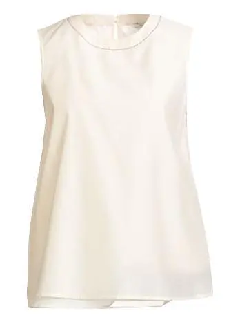 Peserico Cotton And Silk Top - White
