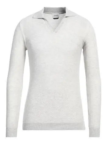 BERNA Cotton-acrylic Two-tone Sweater - Grey