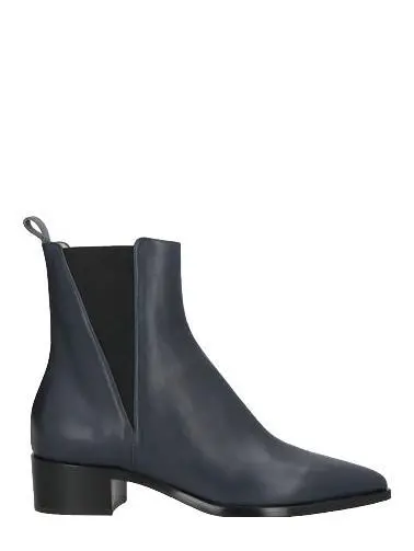 POMME D'OR Ankle Boots In Calfskin - Navy