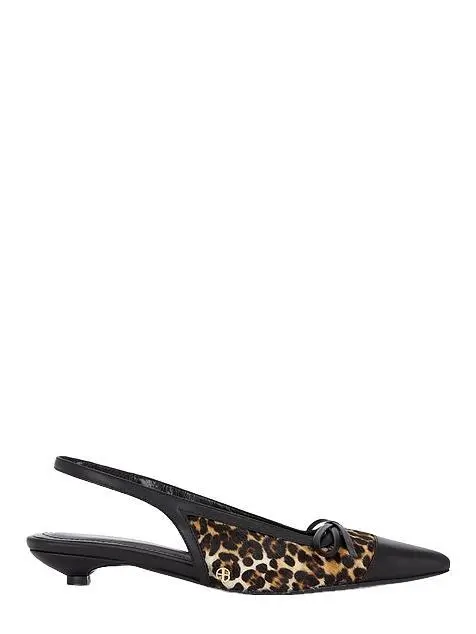 ANINE BING Zoey Slingback Pump - Leopard