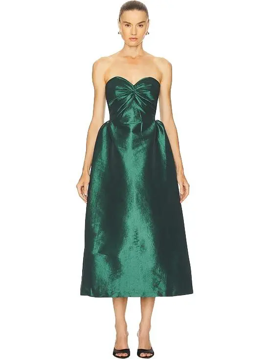 KIKA VARGAS Rose Dress - Pine