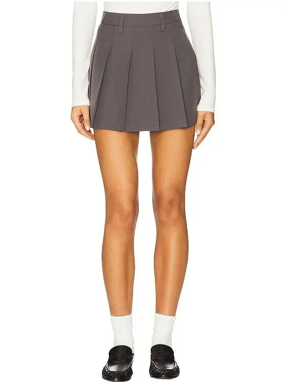 Steve Madden Margo Mini Skirt - Grey Heather